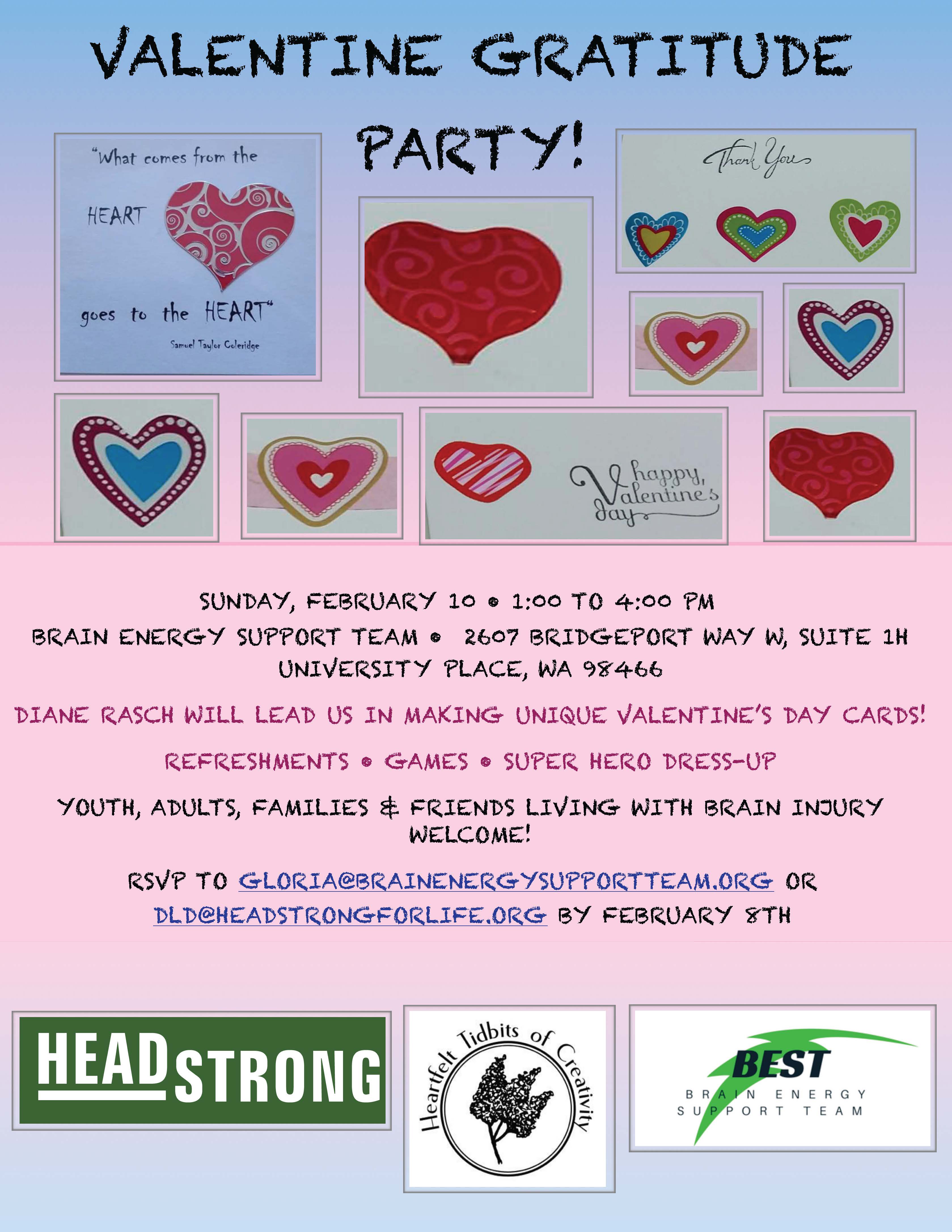 February Events Free And All Welcome Brain Energy Support Team